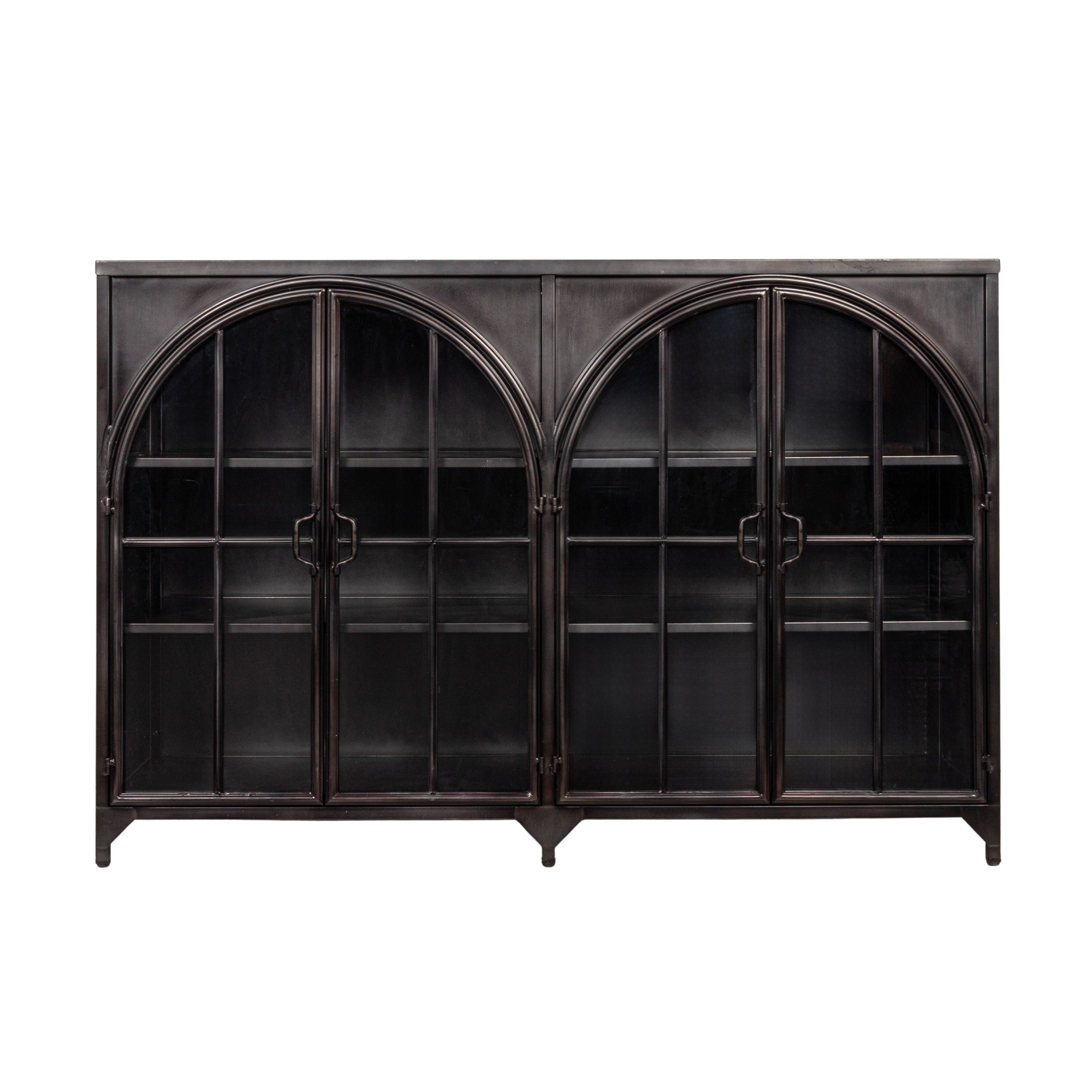 Rowena Interiors Arched Metal Curio Cabinet - Wayfair Canada
