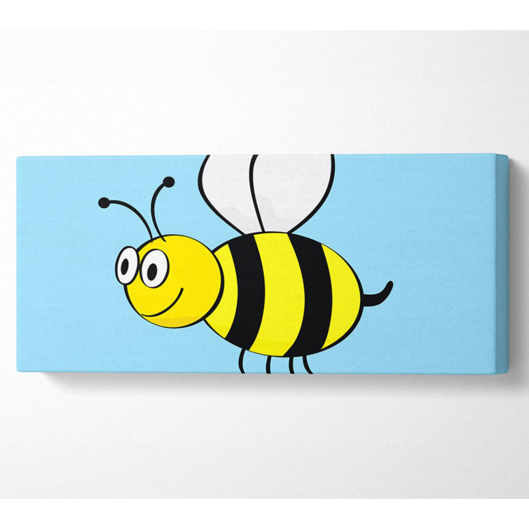 Harriet Bee Buzzing Bee Baby Blue - Wrapped Canvas Art Prints | Wayfair ...