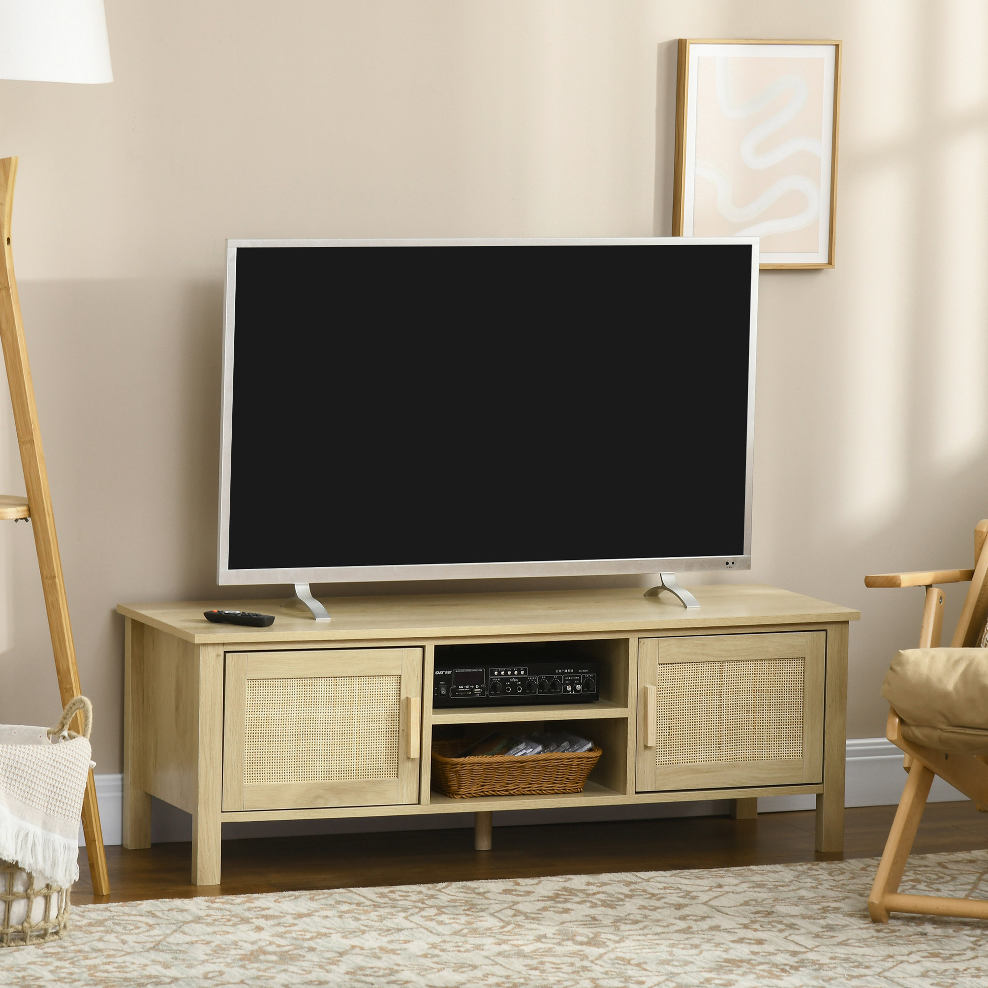 Bayou Breeze TV Stand For 60 Inch Television, Entertainment Center With ...