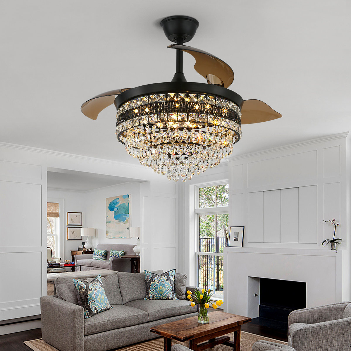 House of Hampton® Gulkis 42.12 Ceiling Fan & Reviews | Wayfair
