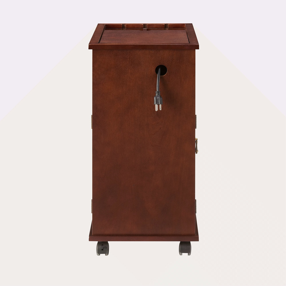 Alcott Hill® Powered Traditional End Table With Charging Station ...