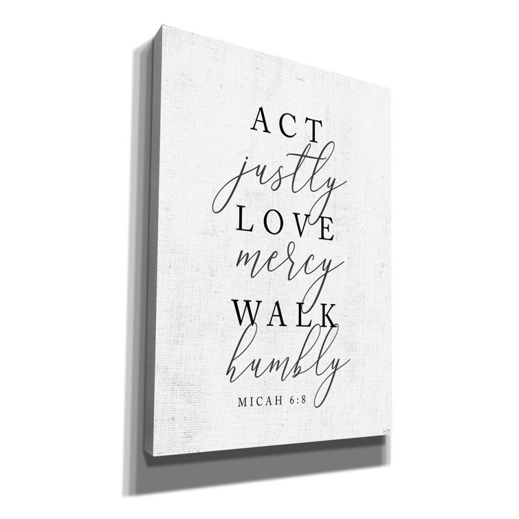 Trinx Epic Graffiti 'Act Justly' By Lux + Me, Canvas Wal Act Justly On ...