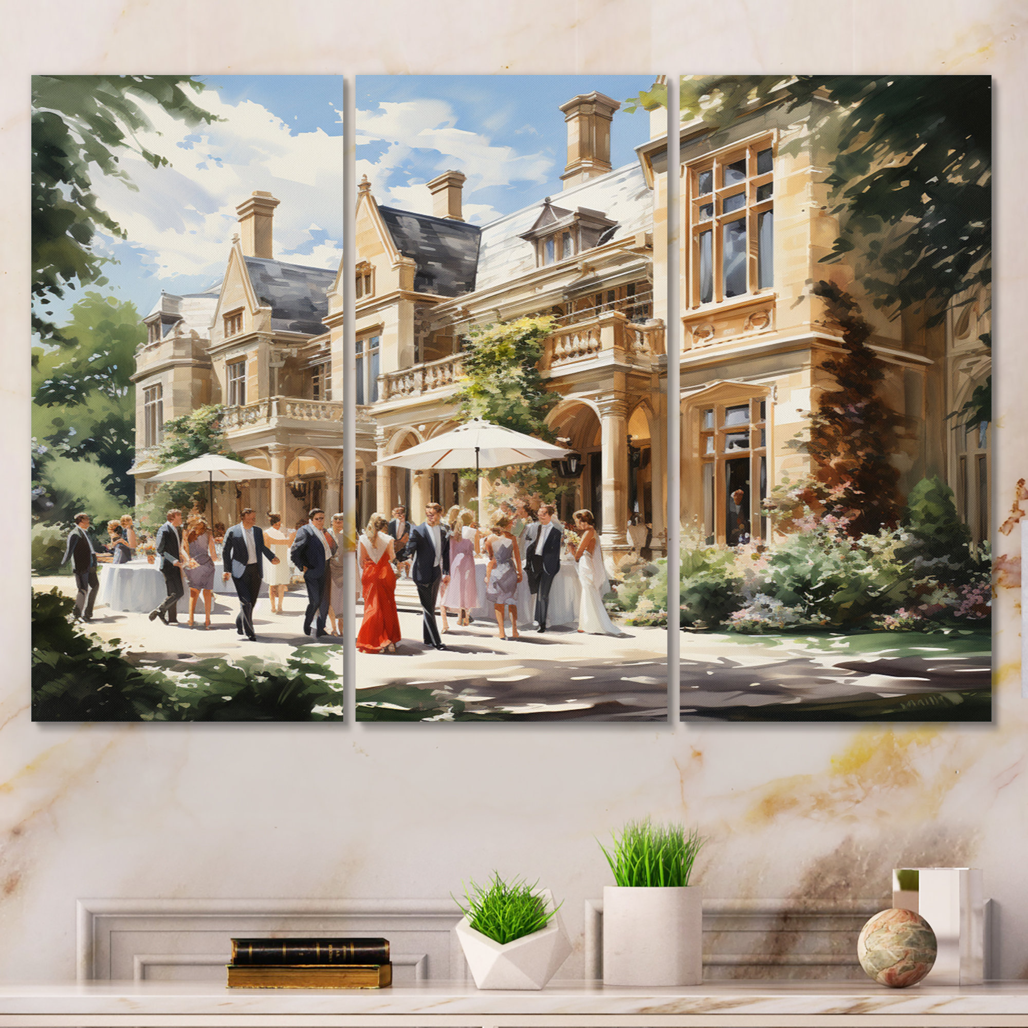 Winston Porter Country Clubs Social Gathering - Country Clubs Wall Art ...
