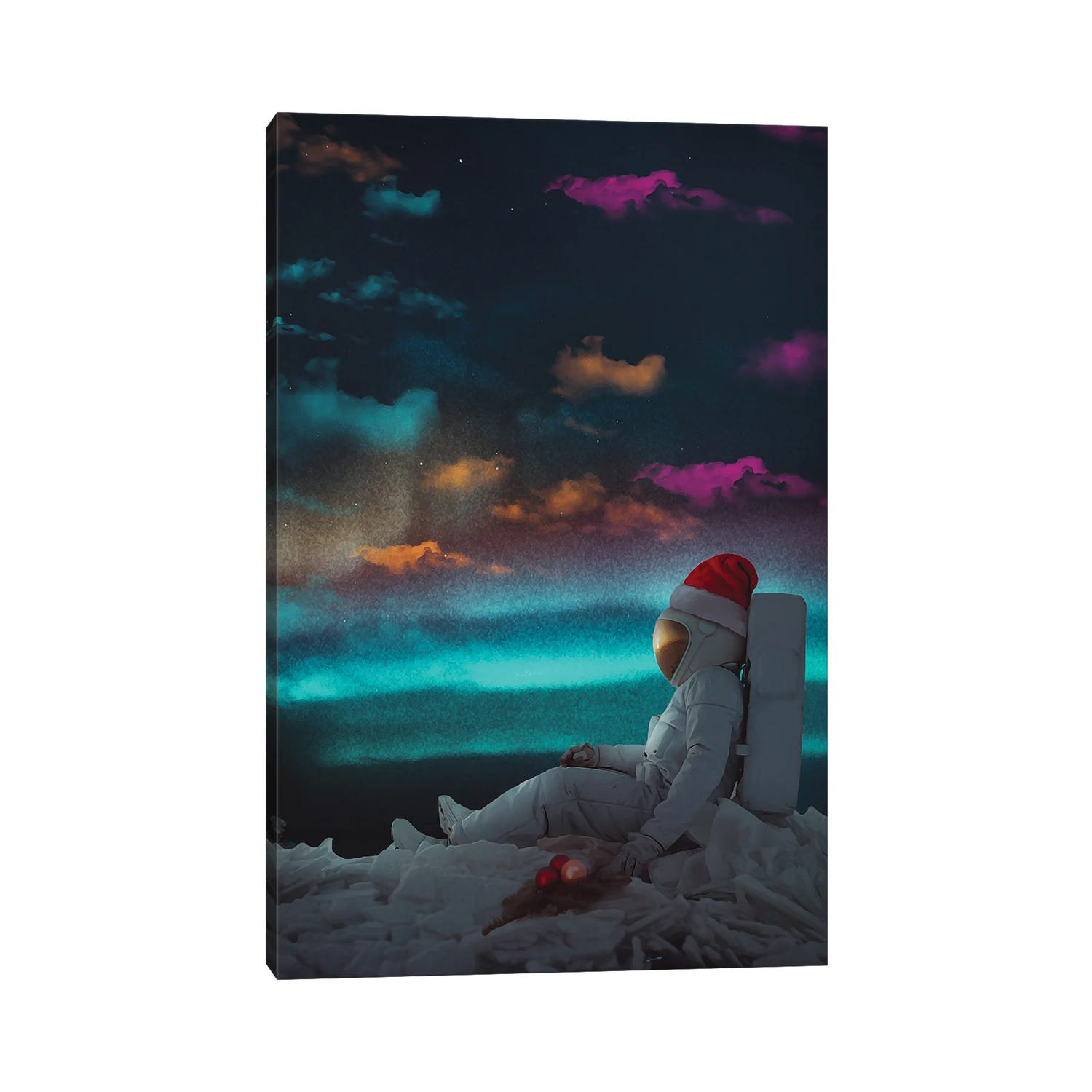 The Seasonal Aisle Astro Christmas by Marischa Becker - Wrapped Canvas ...