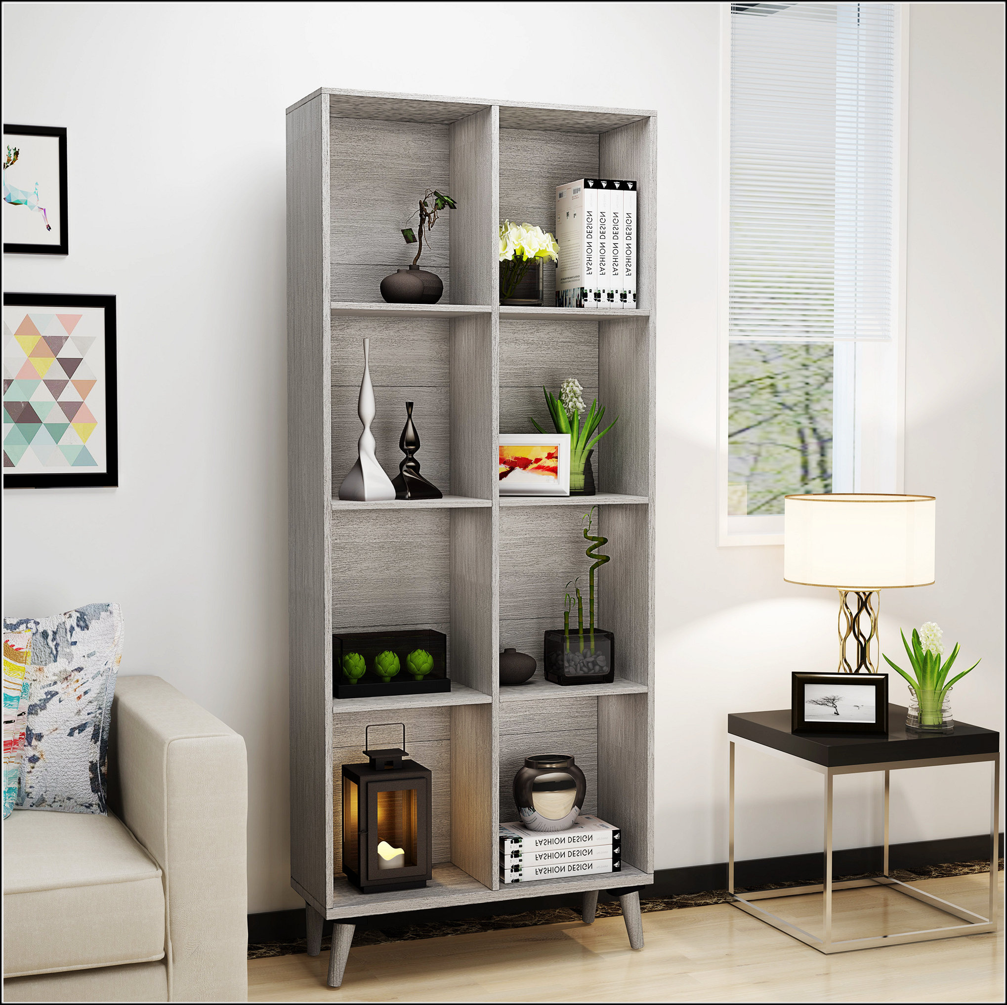 Gracie Oaks Versatile BOOK SHELF with Stylish Design for Organizing ...