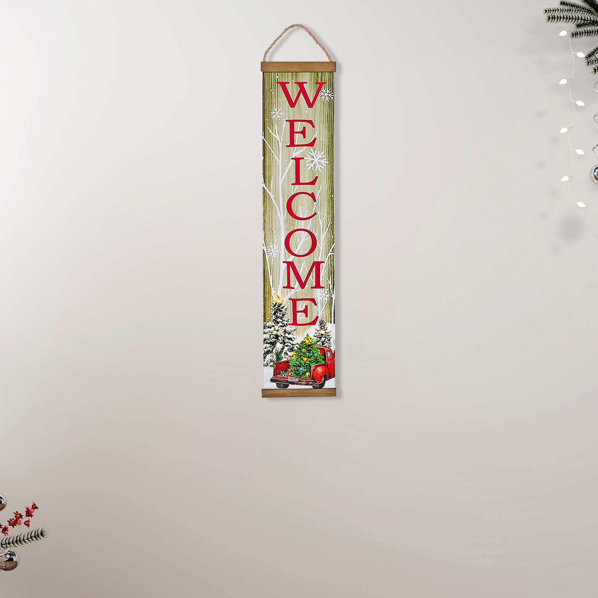 iH casadécor Christmas Led Vertical Banner Welcome Truck - Wayfair Canada