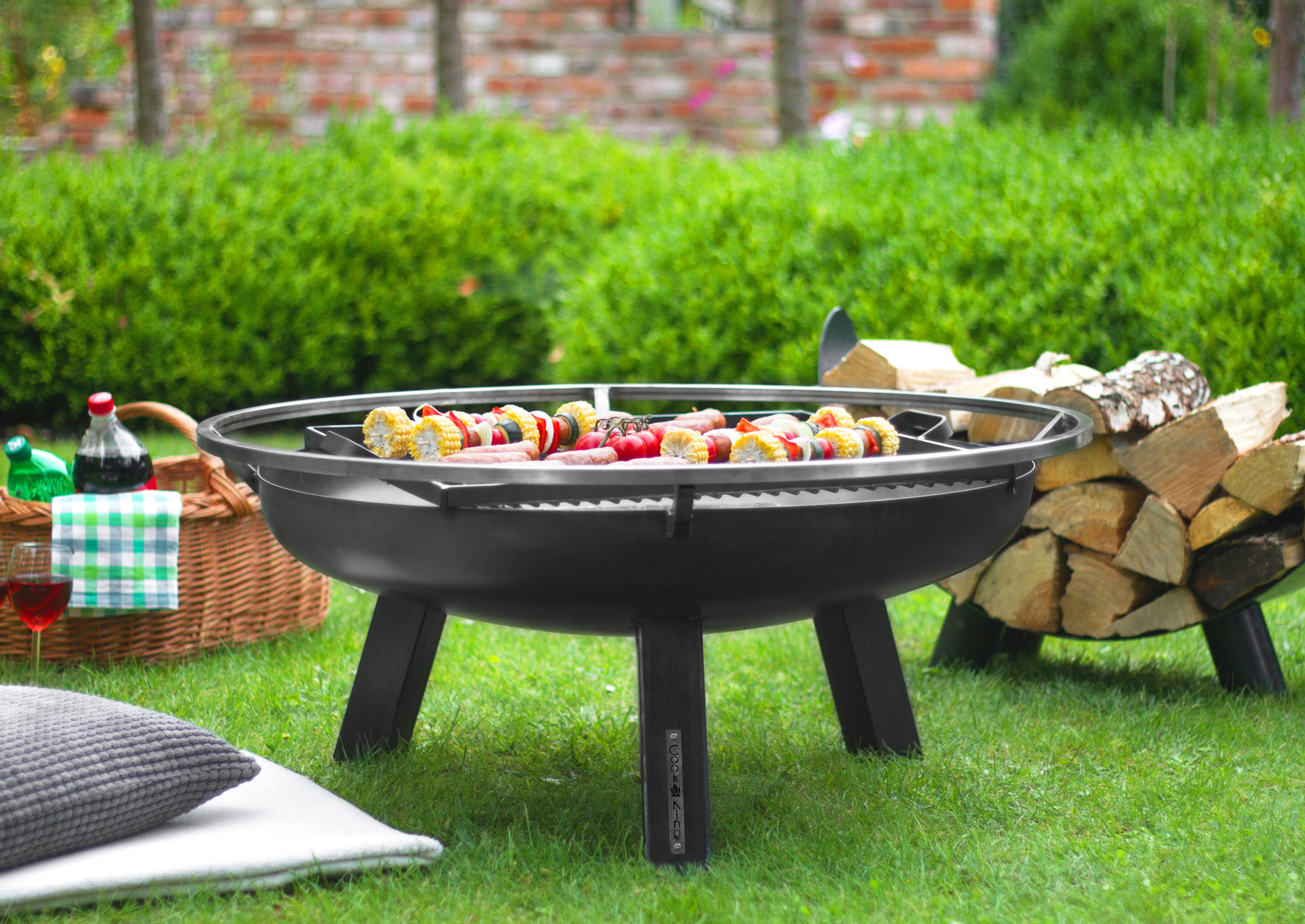 Cook King Steel Wood Burning Outdoor Fire Pit | Wayfair.co.uk