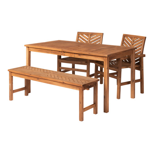 Foundry Select Bictor 4 - Person Outdoor Dining Set & Reviews | Wayfair