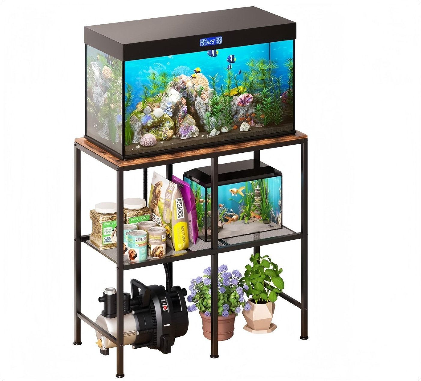 Tucker Murphy Pet™ 29 Gallon Fish Tank Stand, Aquarium Stand With 2 ...