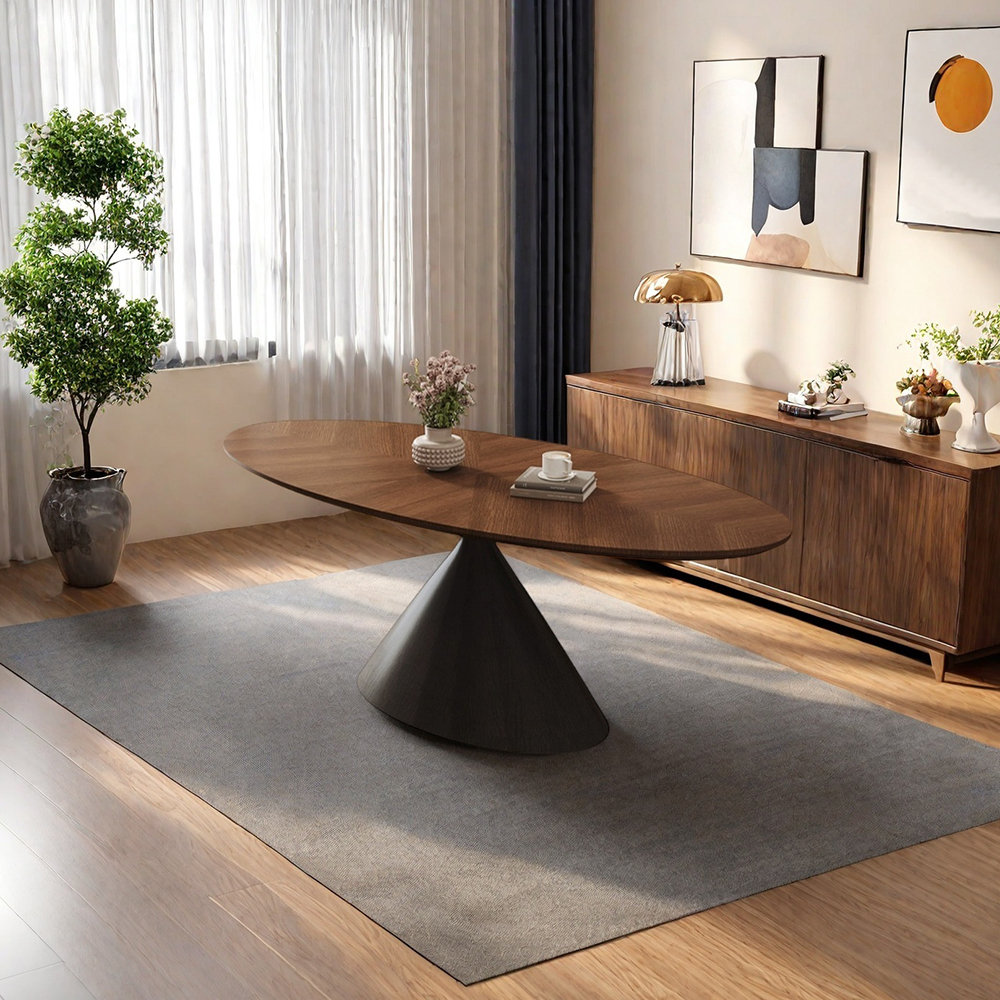 George Oliver Solid wood multi-layer board dining table | Wayfair