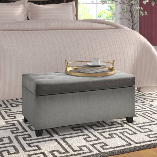Wrought Studio Pooler Velvet Upholstered Bench & Reviews | Wayfair