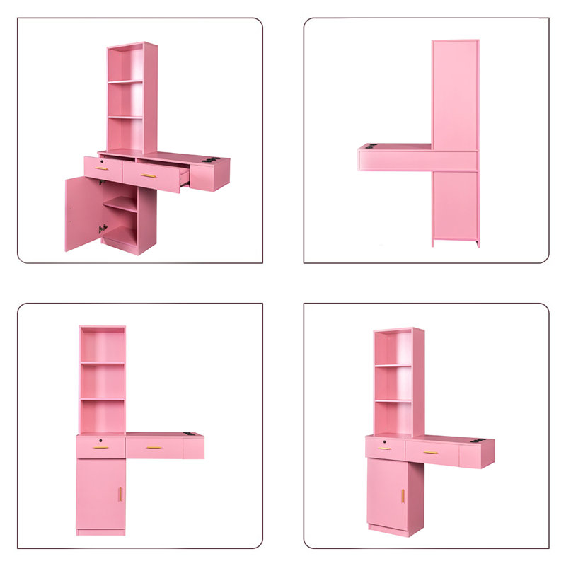 Latitude Run® Brizeyda Wall-Mount Makeup Vanity Dressing Table with ...