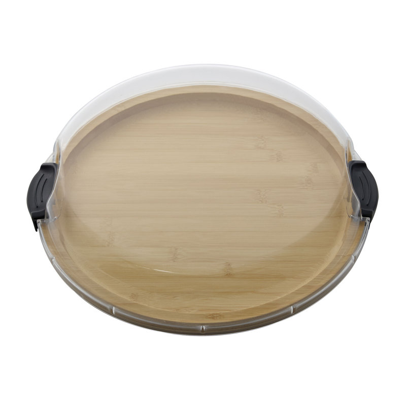 Farberware Build-A-Board 14 in. Round Bamboo Charcuterie Board with ...