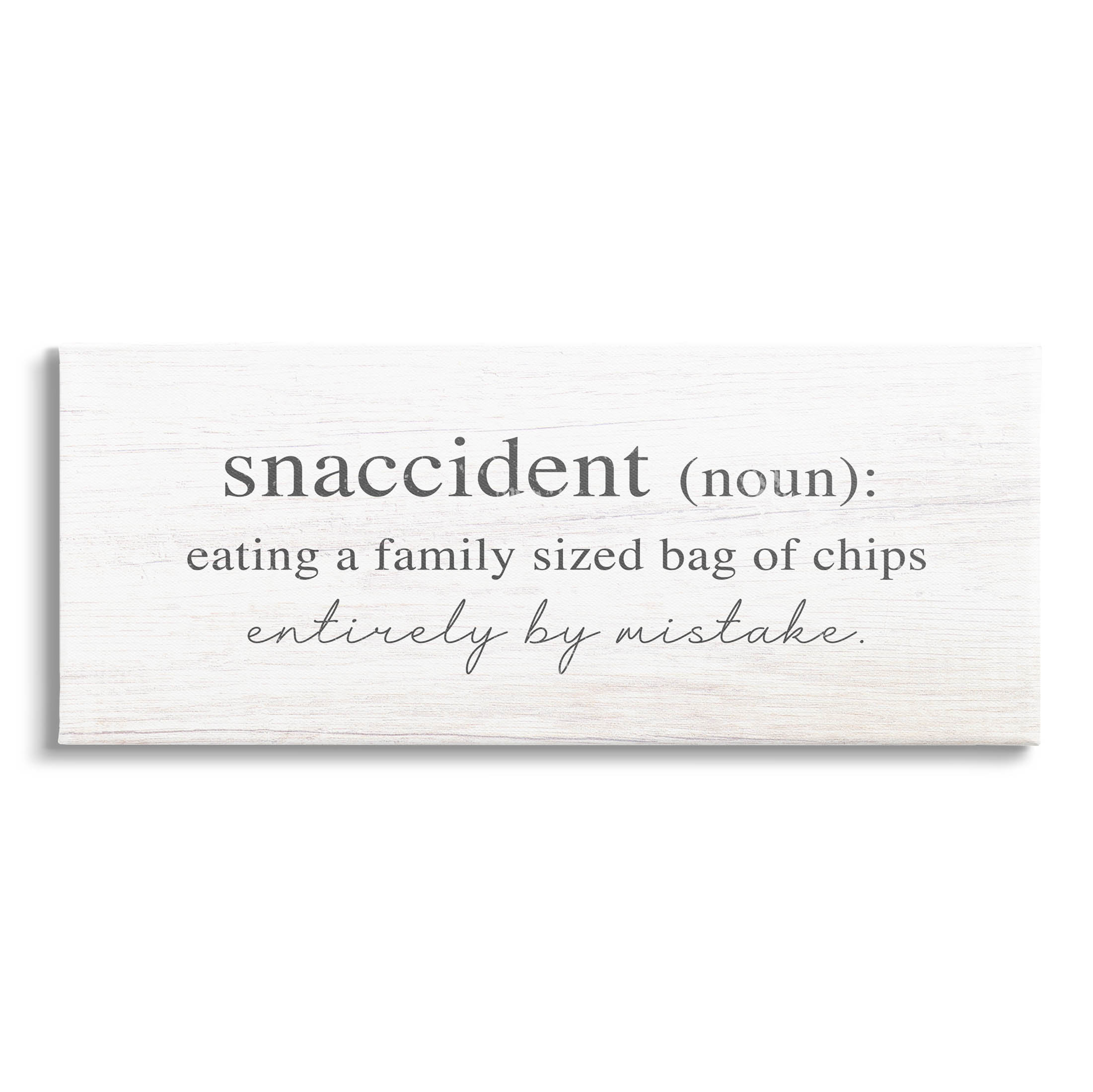 Stupell Industries Snaccident Definition Funny Kitchen Canvas Wall Art ...