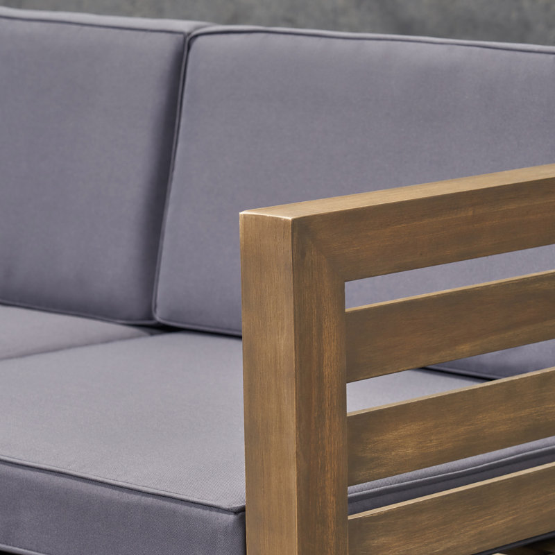 Latitude Run® Gislaine 4 - Person Outdoor Seating Group with Cushions ...