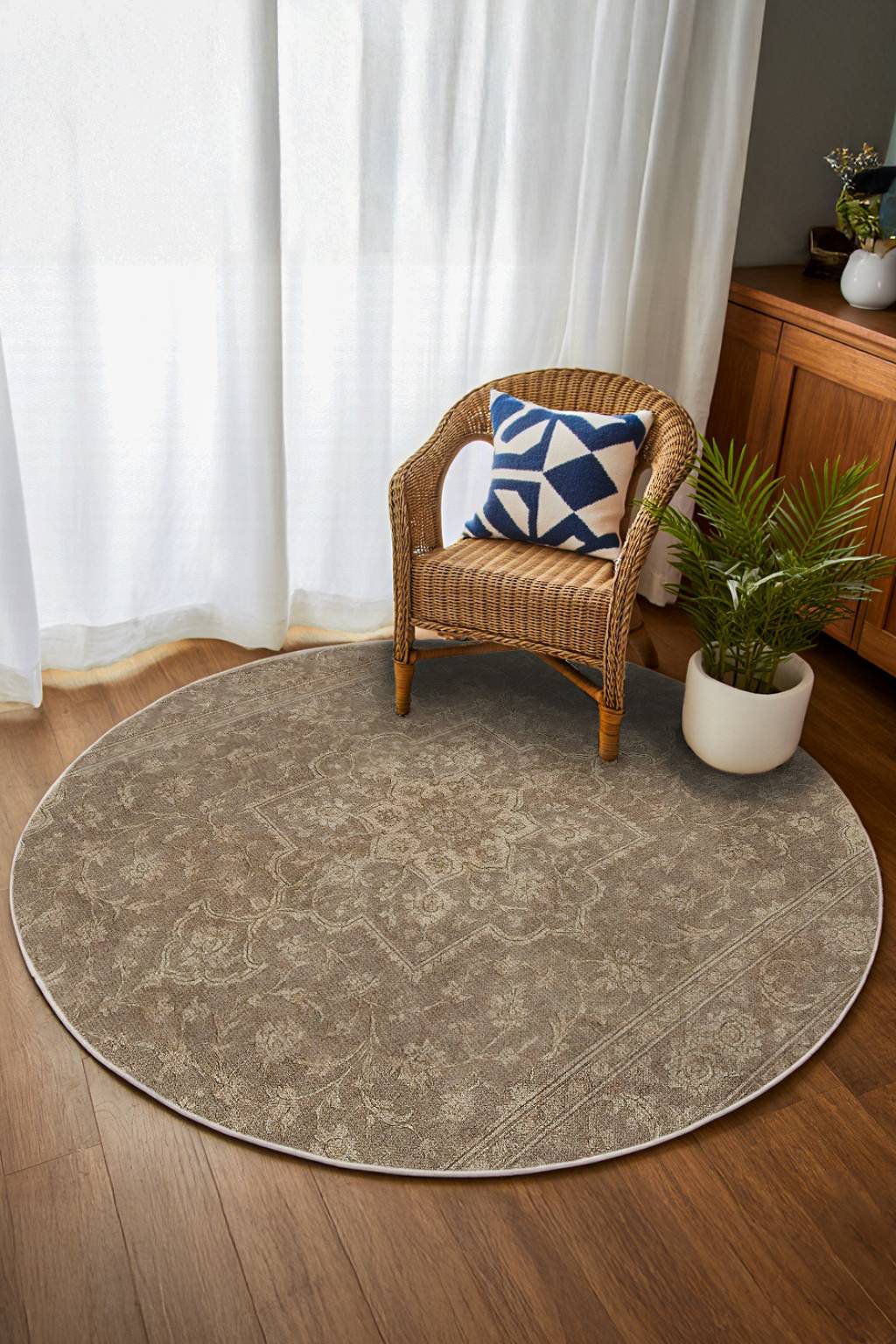 Astoria Grand Zyana Collection Digital Print Cotton-Polyester Brown ...