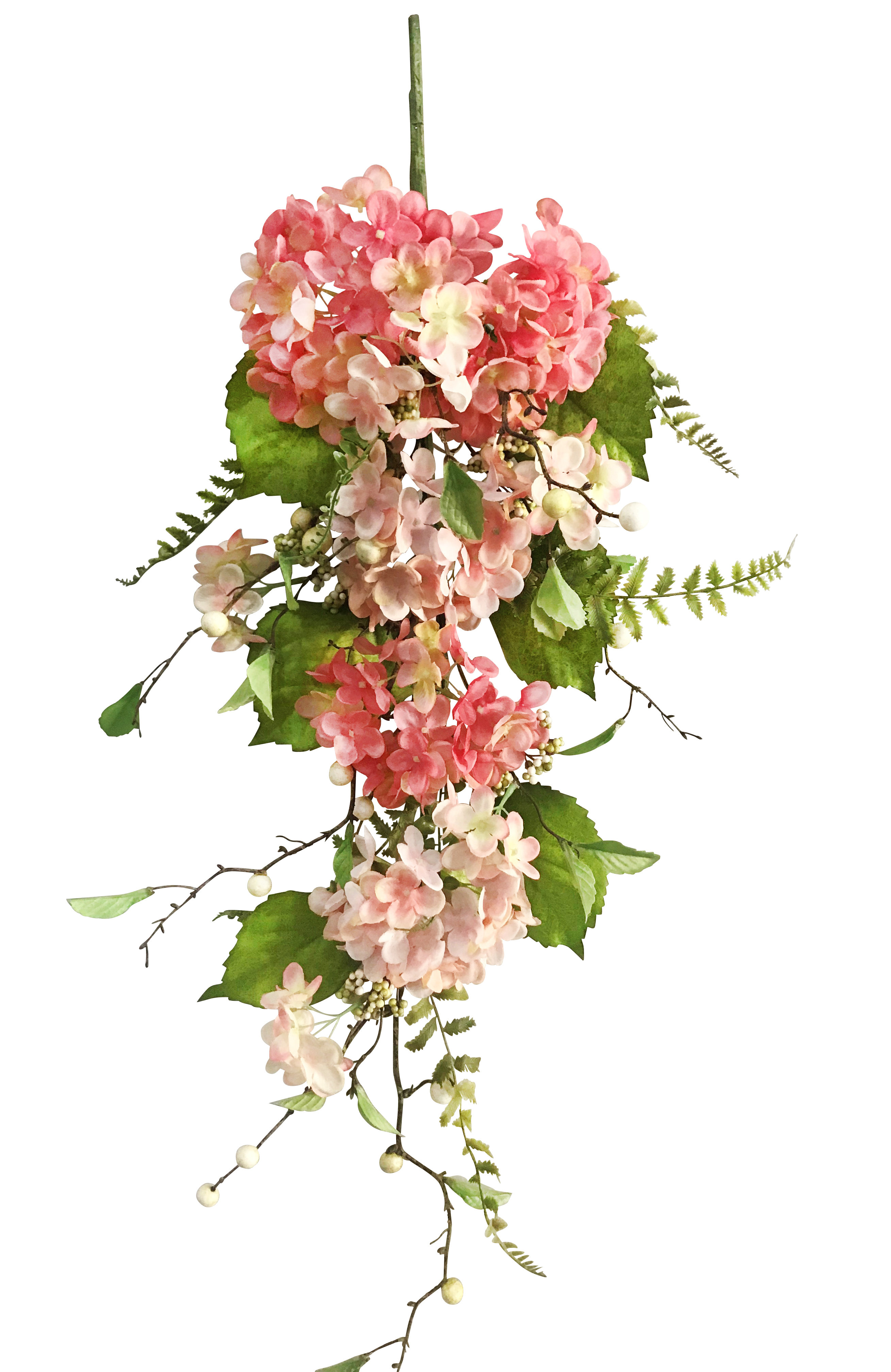 Primrue 36" Pink Hydrangea Teardrop - Wayfair Canada