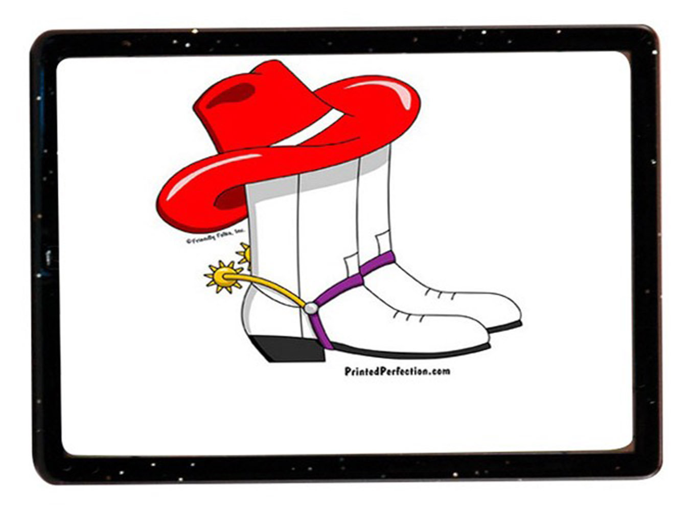 Printed Perfection Personalized Cowgirl Boots Acrylic Magnet - Great ...