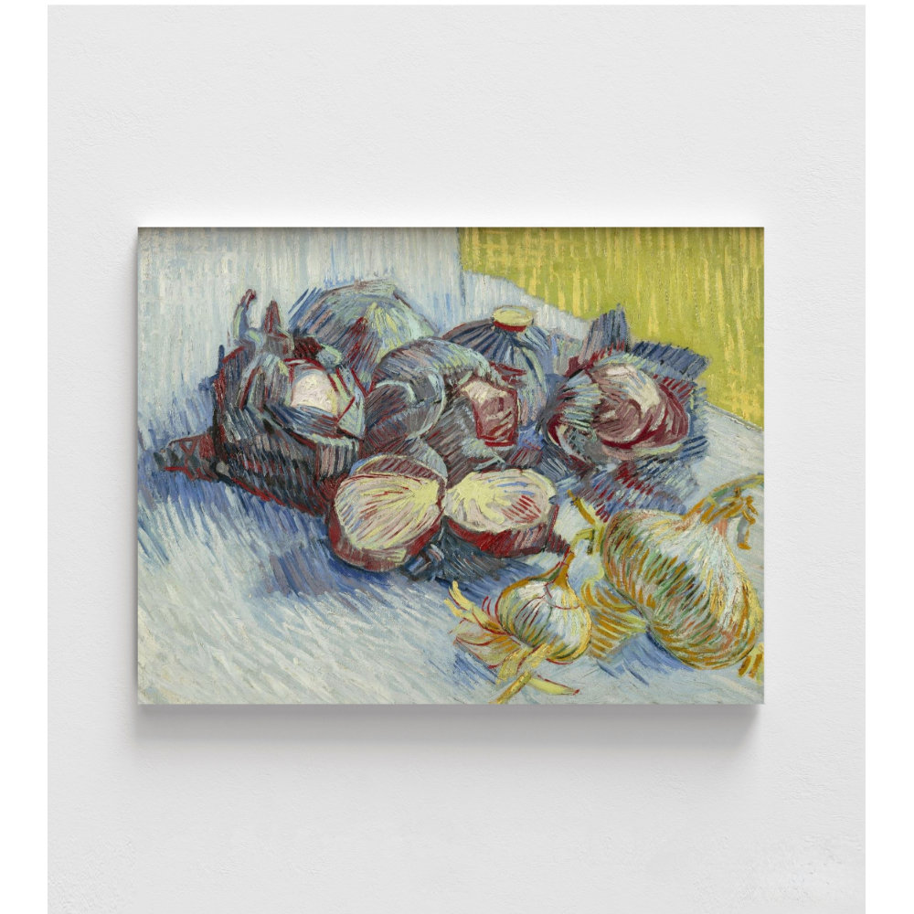 WeFrameArt Red Cabbage And Onions Van Gogh Painting Print, Framed Van ...