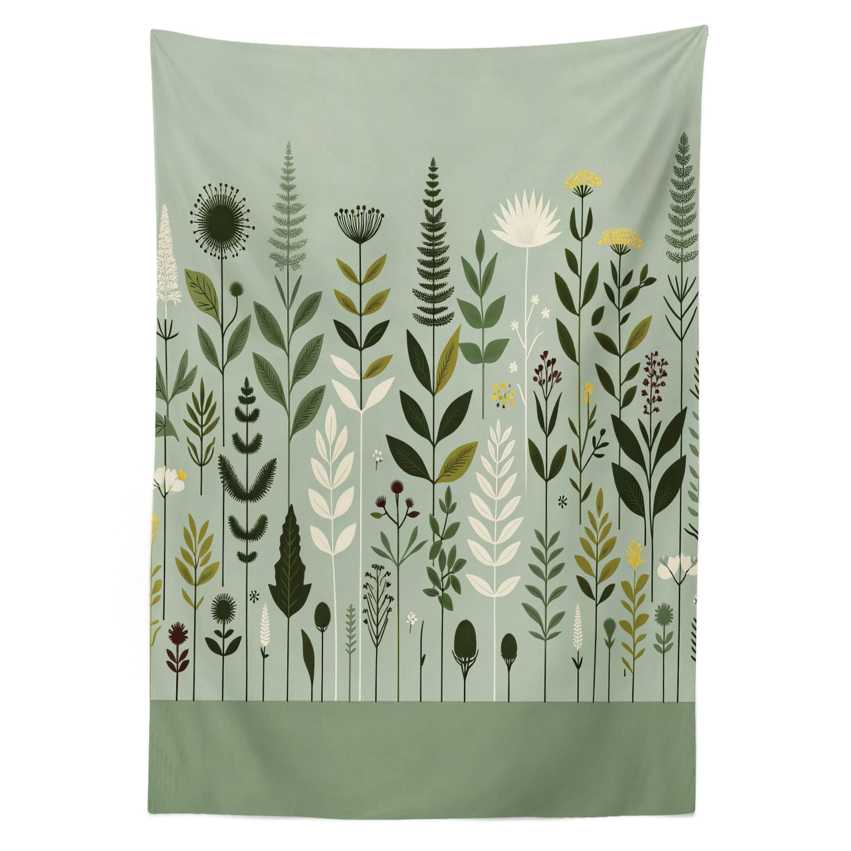 Union Rustic Kyzin Rectangle Floral Microfiber Tablecloth | Wayfair