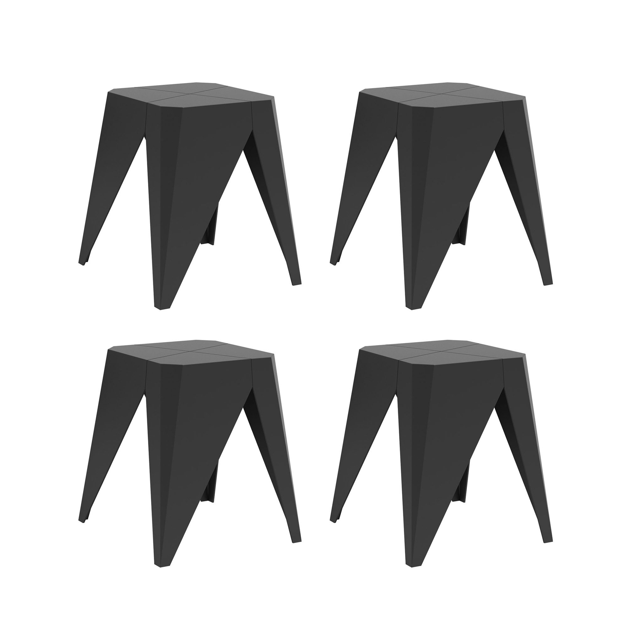 Latitude Run® Peadar High-Density Polyethylene (HDPE) Accent Stool ...