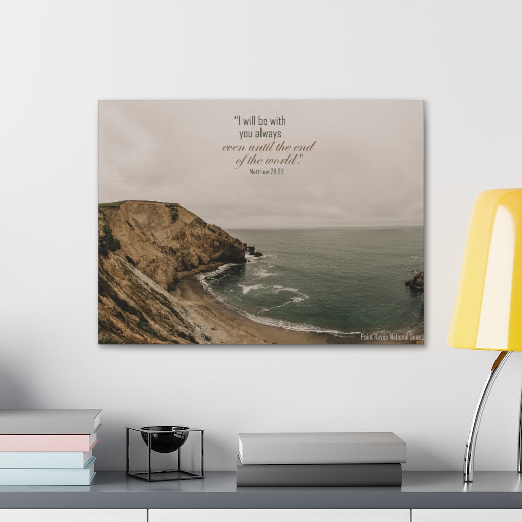 Beachcrest Home™ With You Always Matthew 28:20 Bible Verse Canvas ...