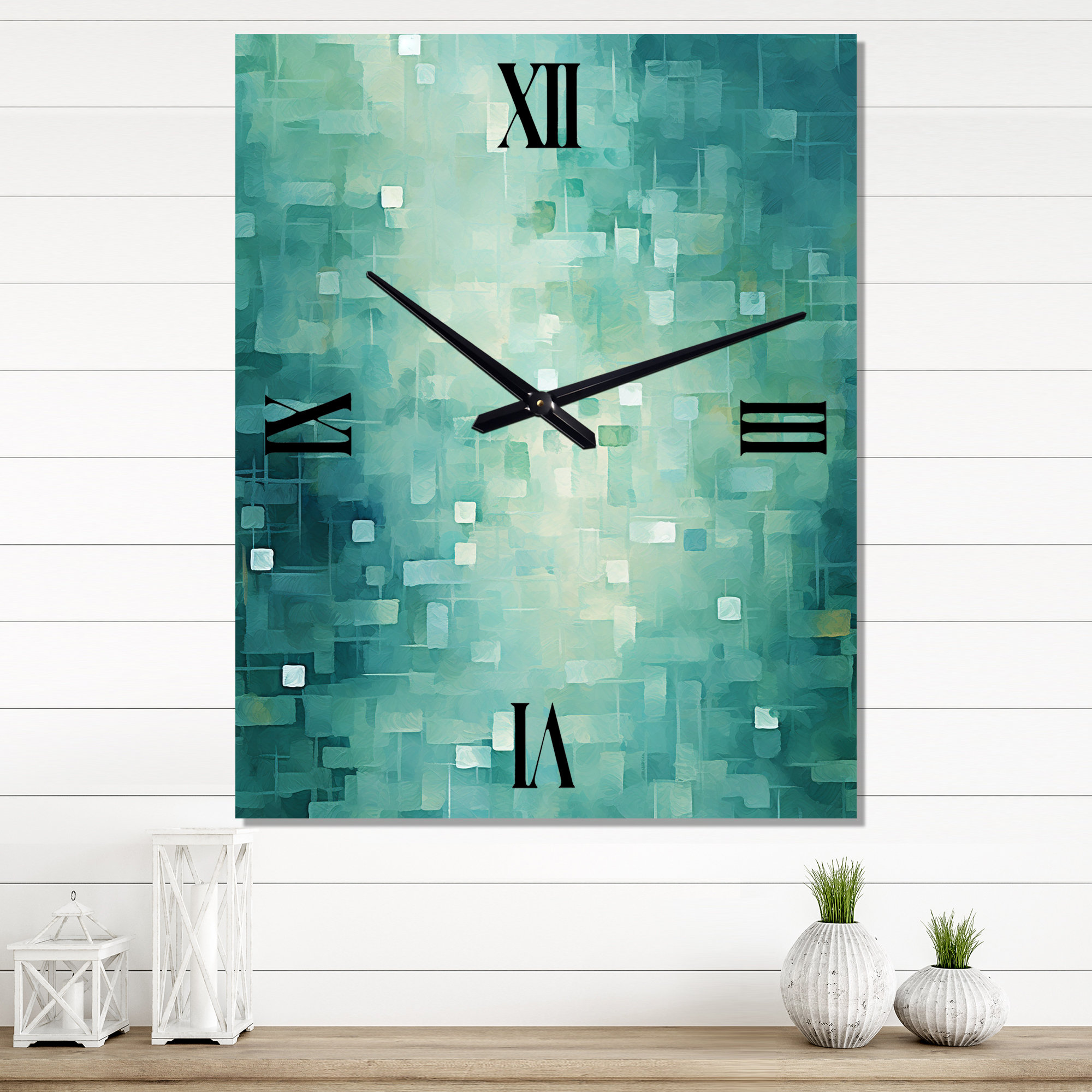 Design Art California Sunshine Abstract Cubist - Abstract Painting Wall ...