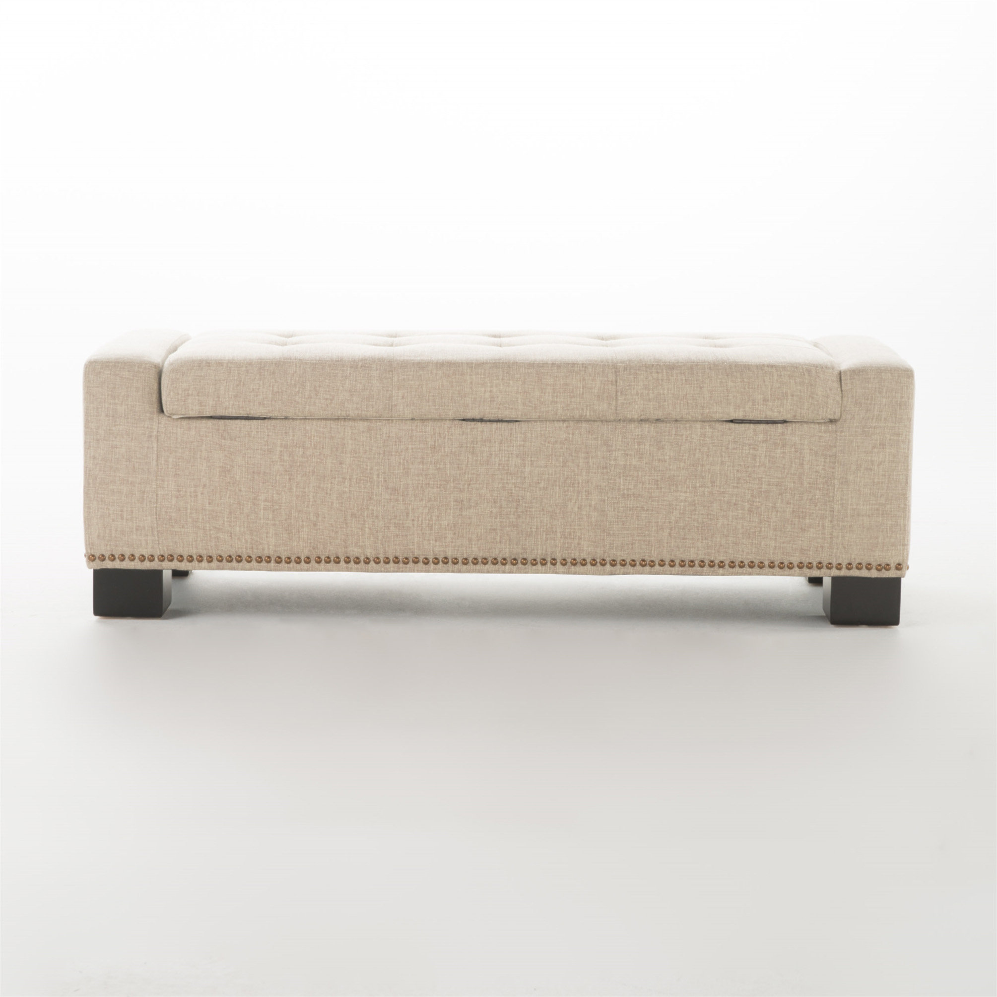 Red Barrel Studio® CHELSEA STORAGE OTTOMAN W/STUDS | Wayfair