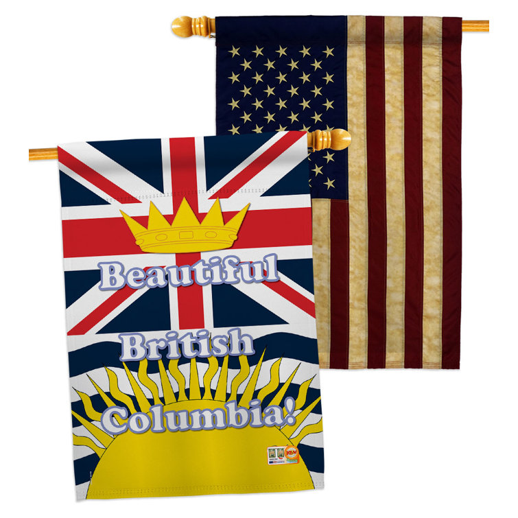 Breeze Decor Drapeau décoratif 3 pi 3 po x 2 pi 2 pi Polyester ...