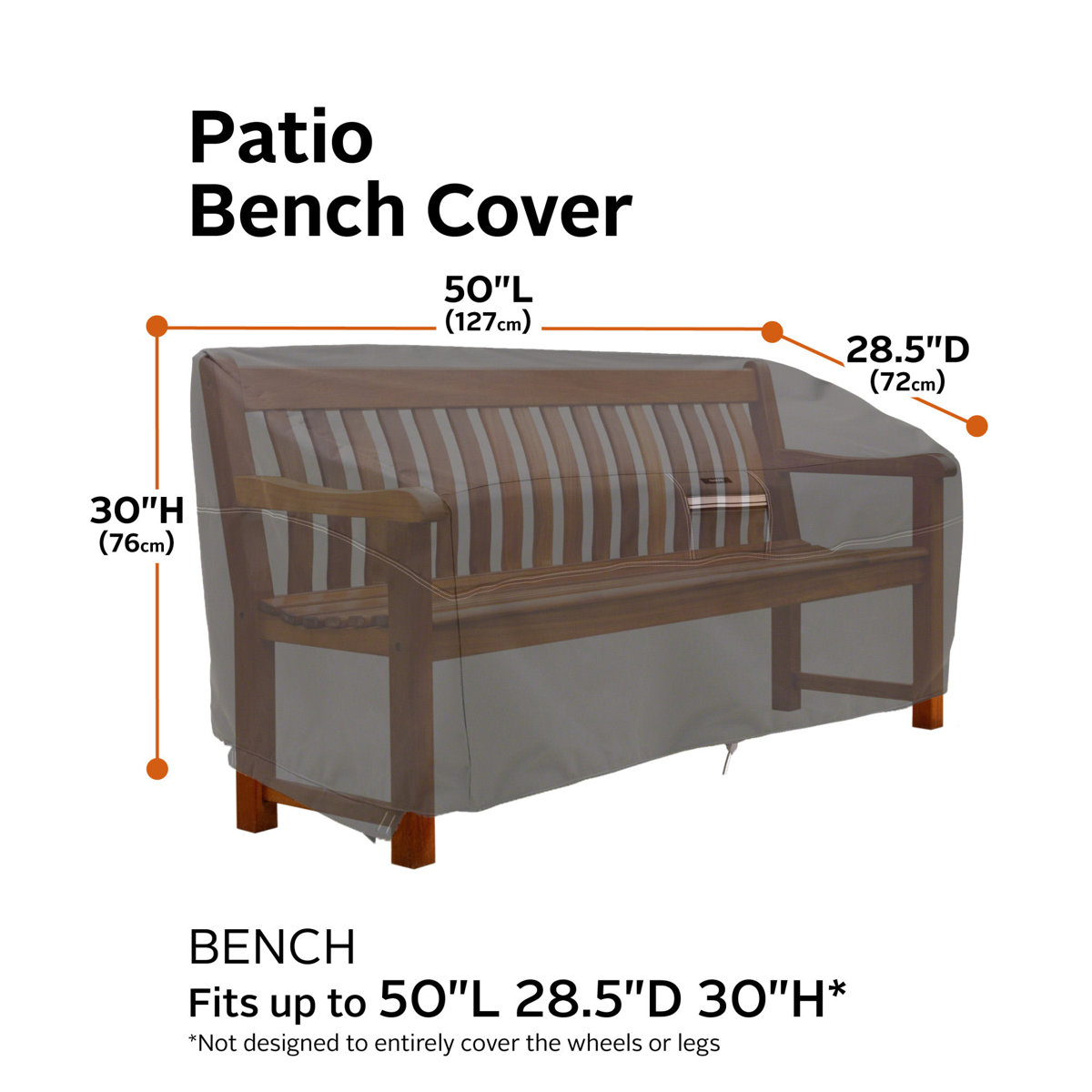 Arlmont & Co. Jaylon Water Resistant Patio Bench Cover with 2 Year ...