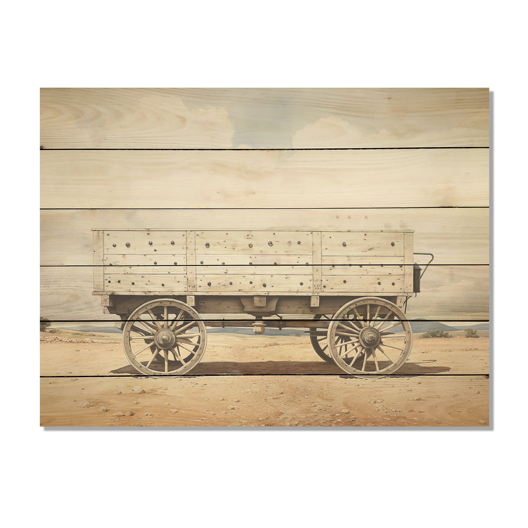 Rosalind Wheeler Minimalist Utility Western Carriage Cart I - Old ...