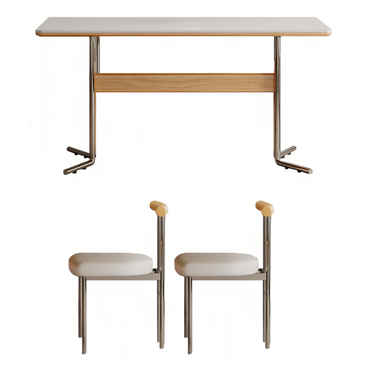 Orren Ellis Symran modern simple rectangular dining table | Wayfair
