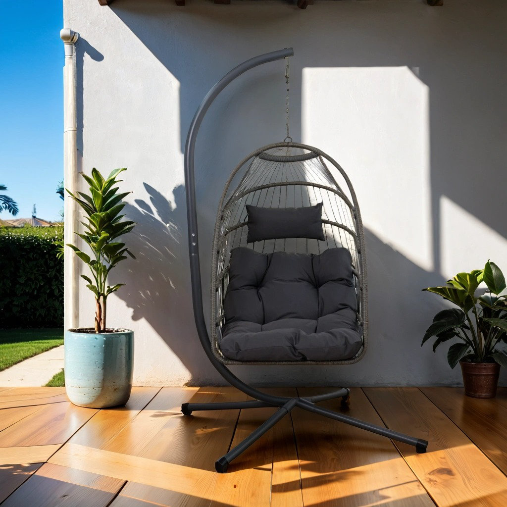 Dakota Fields 1 Person Swing Chair with Stand - Wayfair Canada