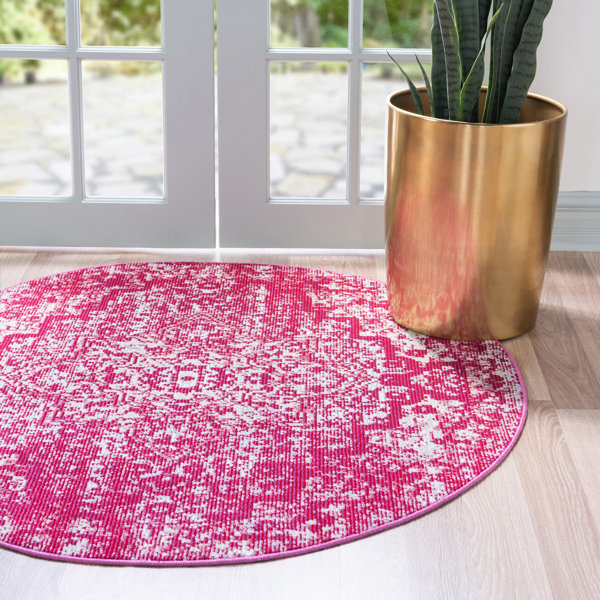 Rugs.comOriental Power Loom Fuschia Area Rug & Reviews | Wayfair