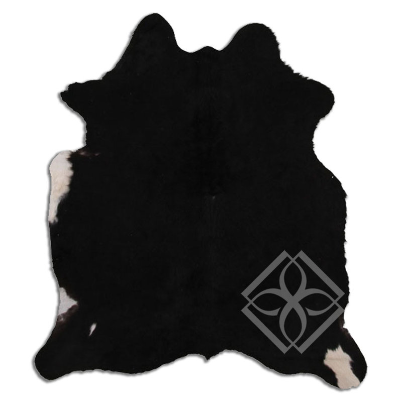 Union Rustic Cumbie Animal Print Handmade Cowhide Black Area Rug | Wayfair