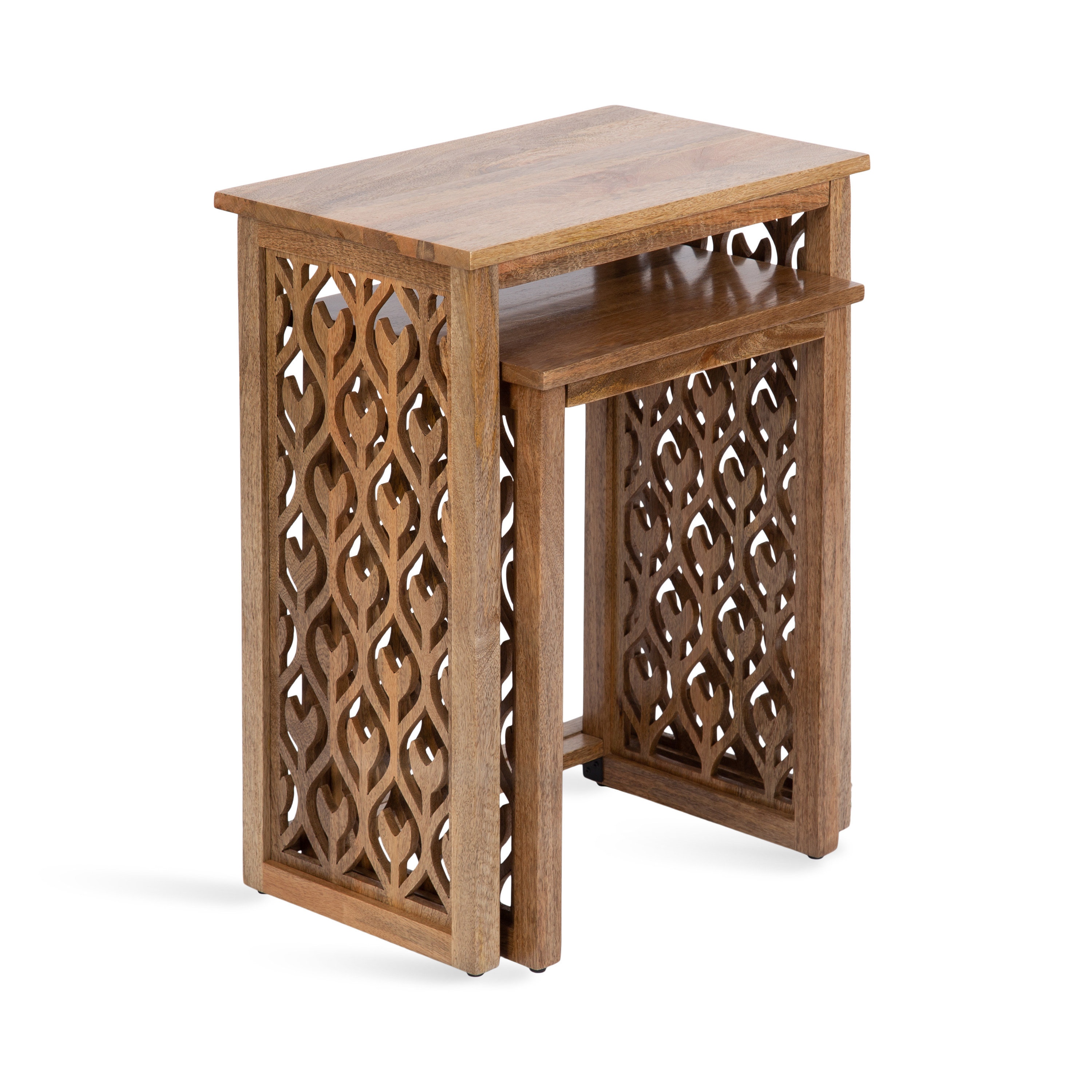 Bungalow Rose Solid Wood Nesting Tables | Wayfair