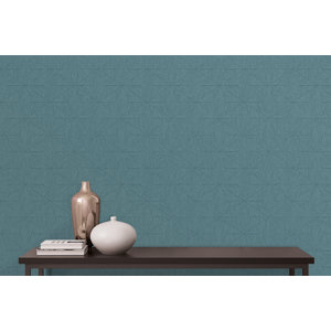 Wrought Studio™ Rovel Geometric 33' L x 20.5" W Wallpaper Roll ...