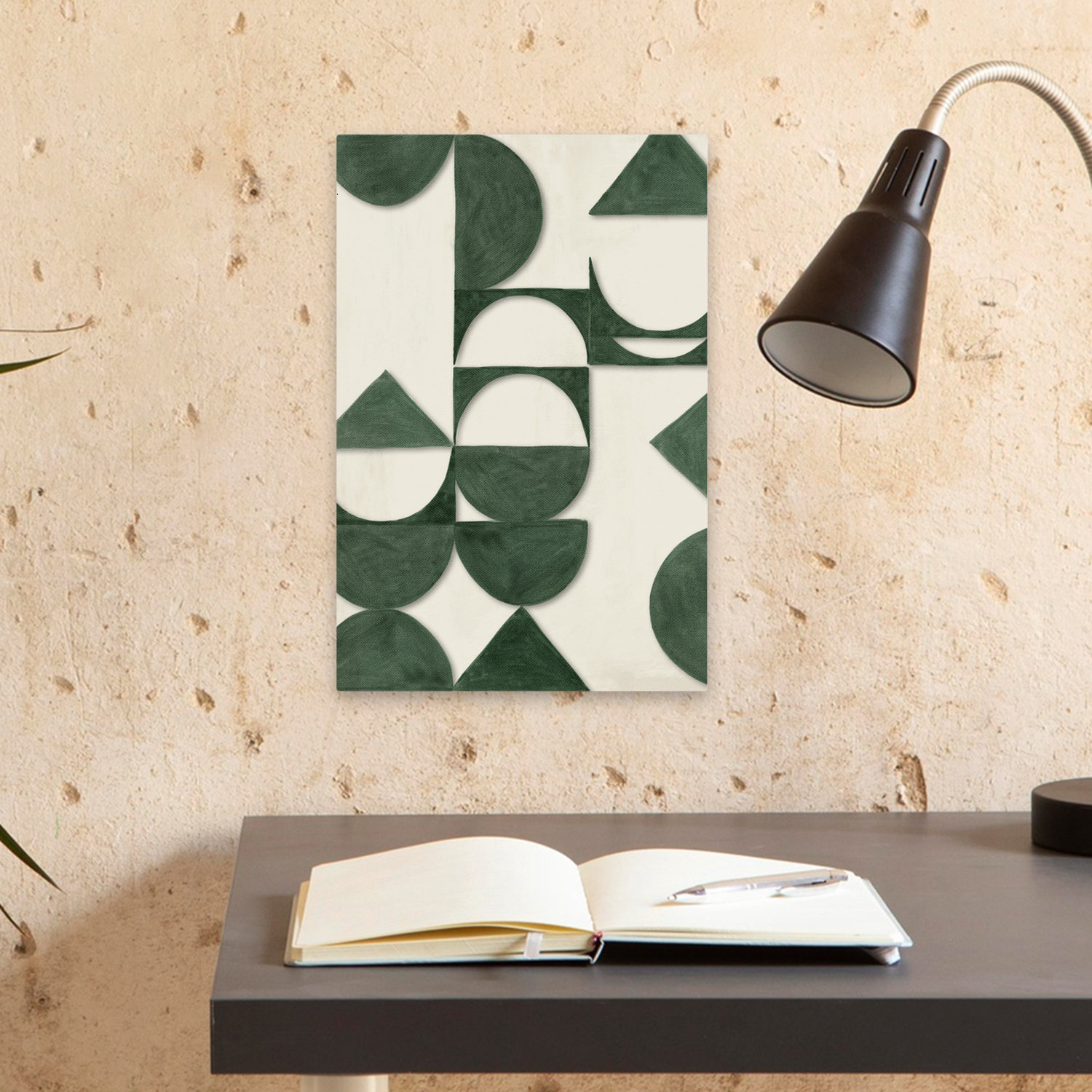 George Oliver Sage Geometry In Soft Balance - Abstract Geometric Modern ...