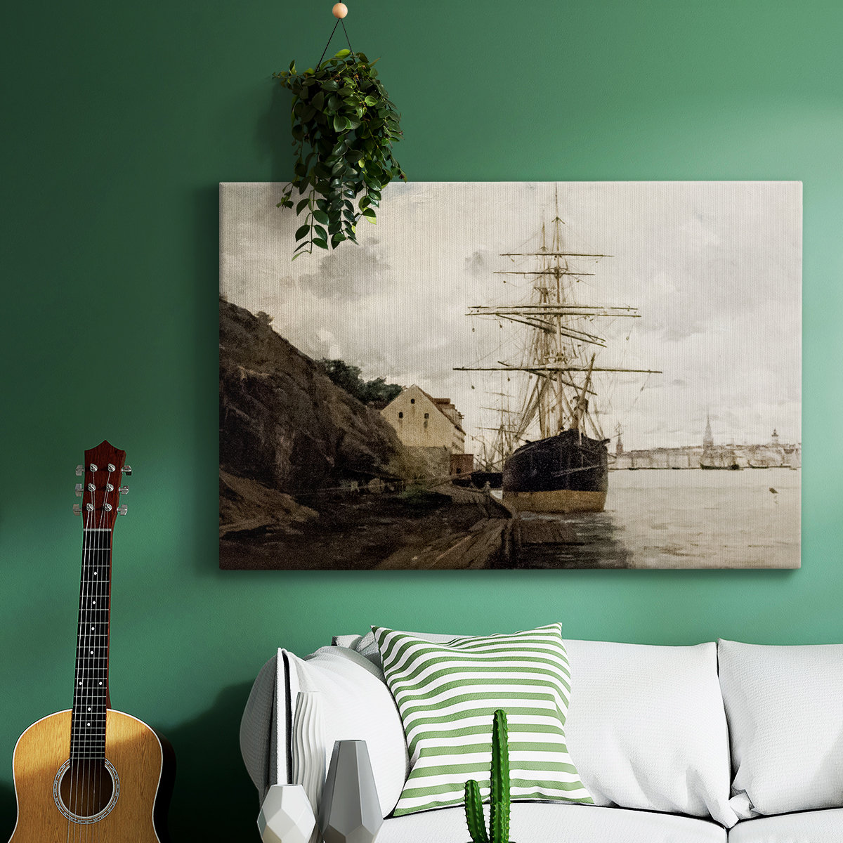 Winston Porter Vintage Nautical Print-CLXI Framed On Canvas Print | Wayfair