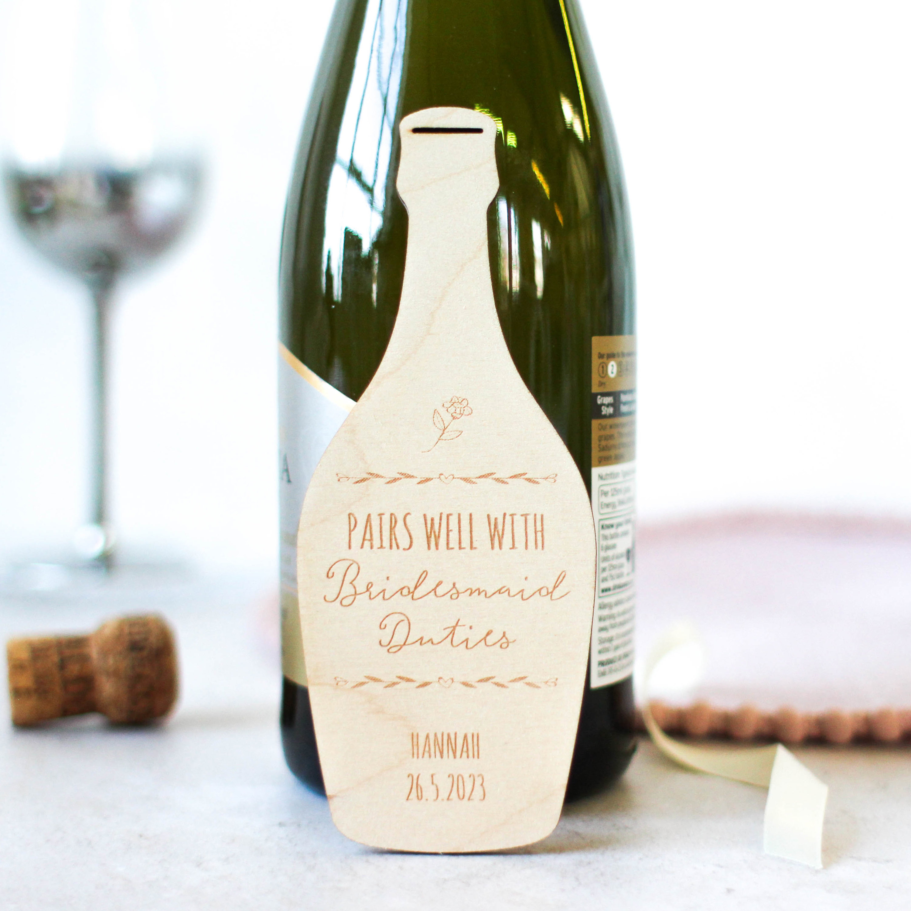 The Party Aisle Personalised Bridesmaid Gift Tag | Wayfair.co.uk