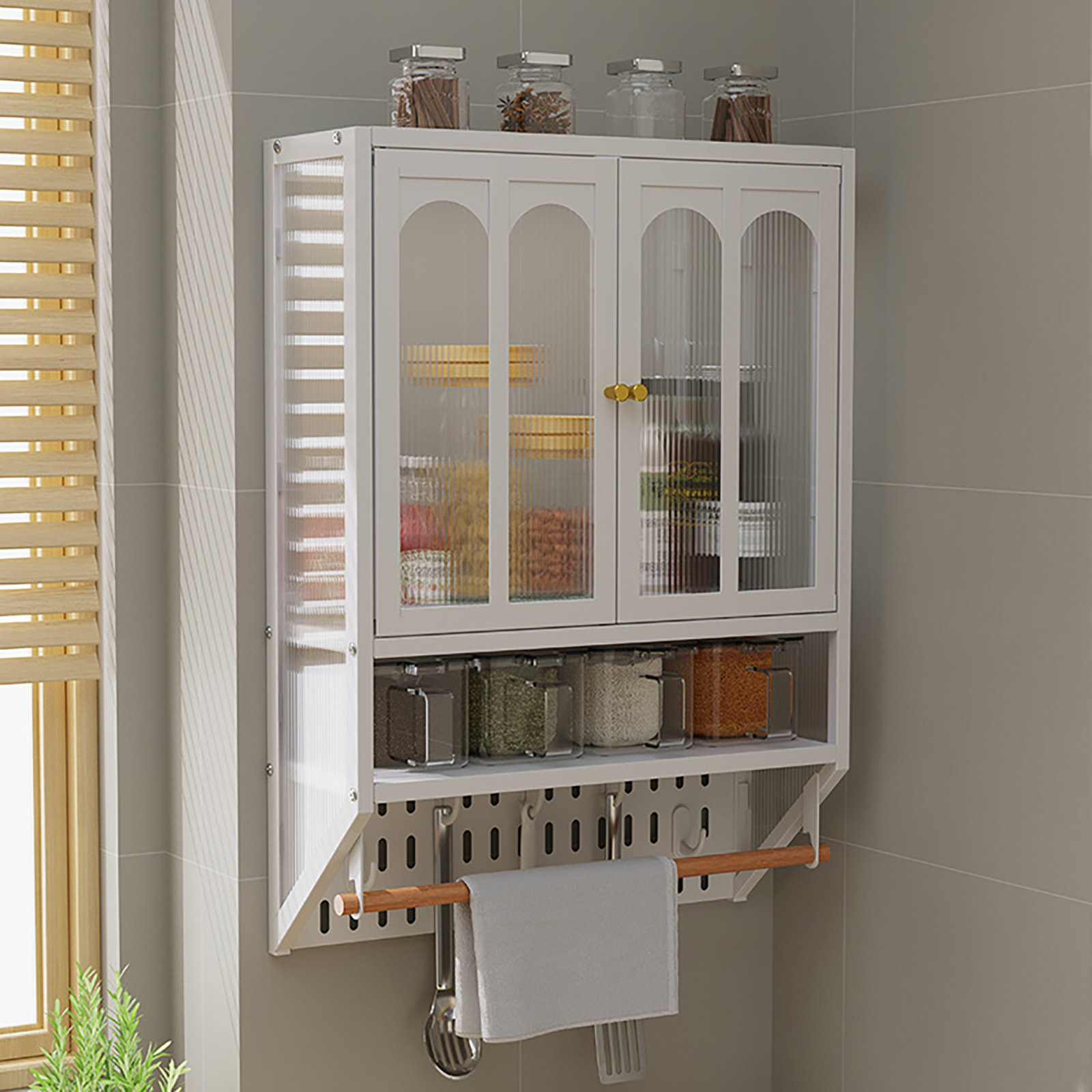 Ebern Designs Urska Wall-Mounted Kitchen Storage Rack - Wayfair Canada