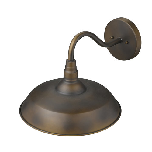 Gracie Oaks Sussman Steel Wall Light & Reviews | Wayfair