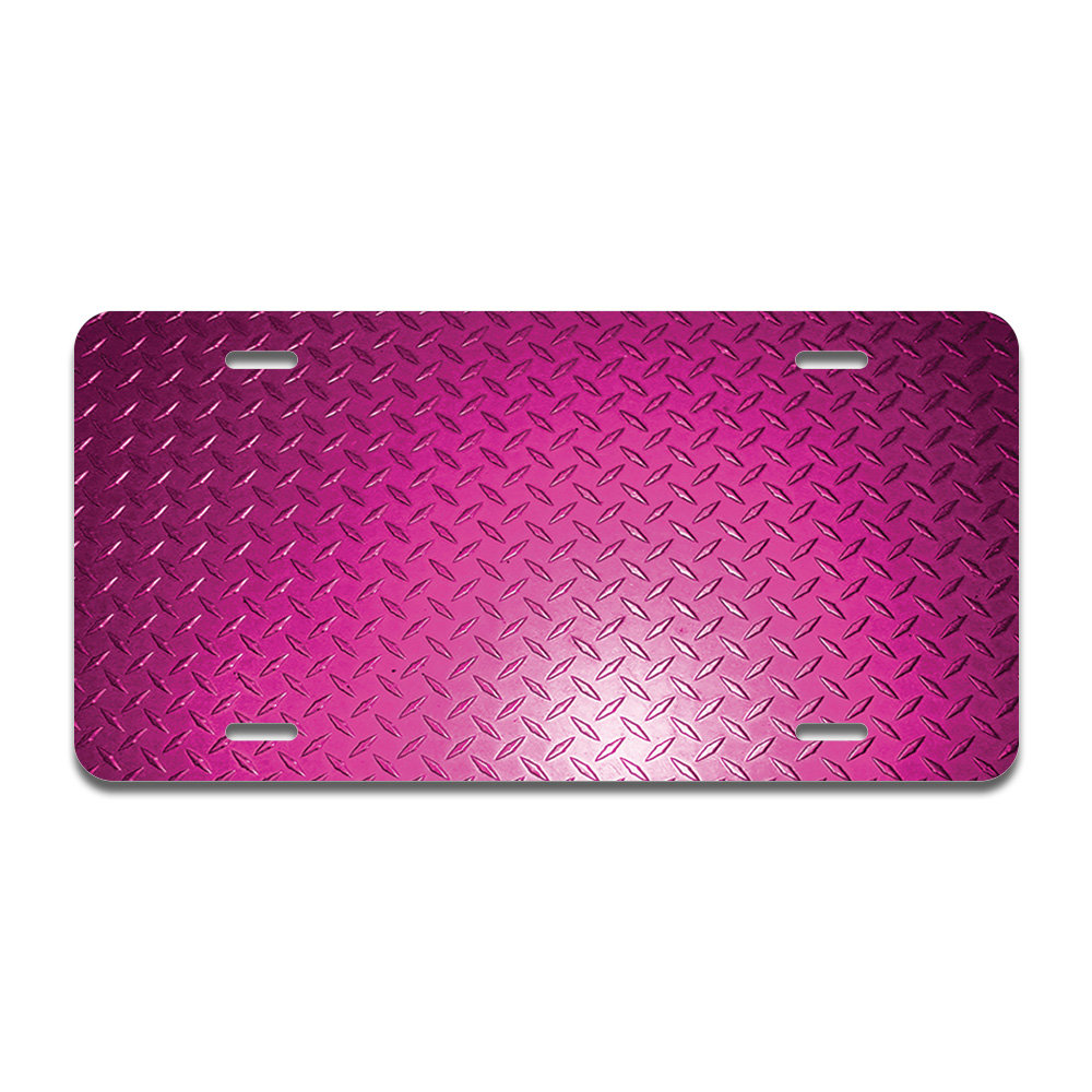 SignMission Pink Diamond Plate Aluminum Plate Frame | Wayfair