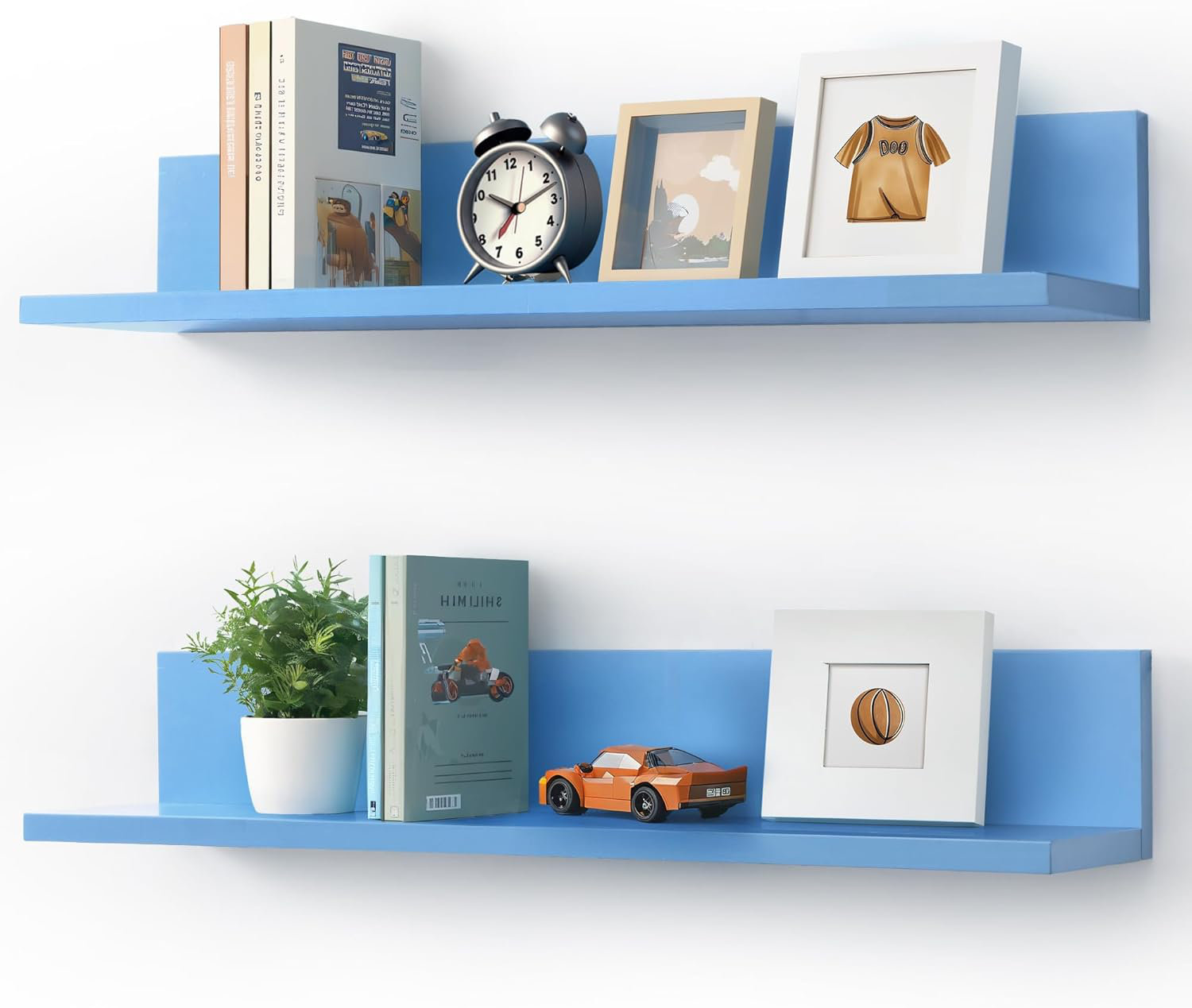 Latitude Run® Long Floating Shelf for Wall, 30 Inch Large Storage ...