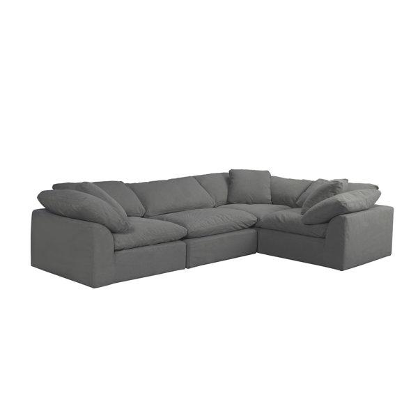 Latitude Run® 132" Wide Reversible Modular Corner Sectional | Wayfair