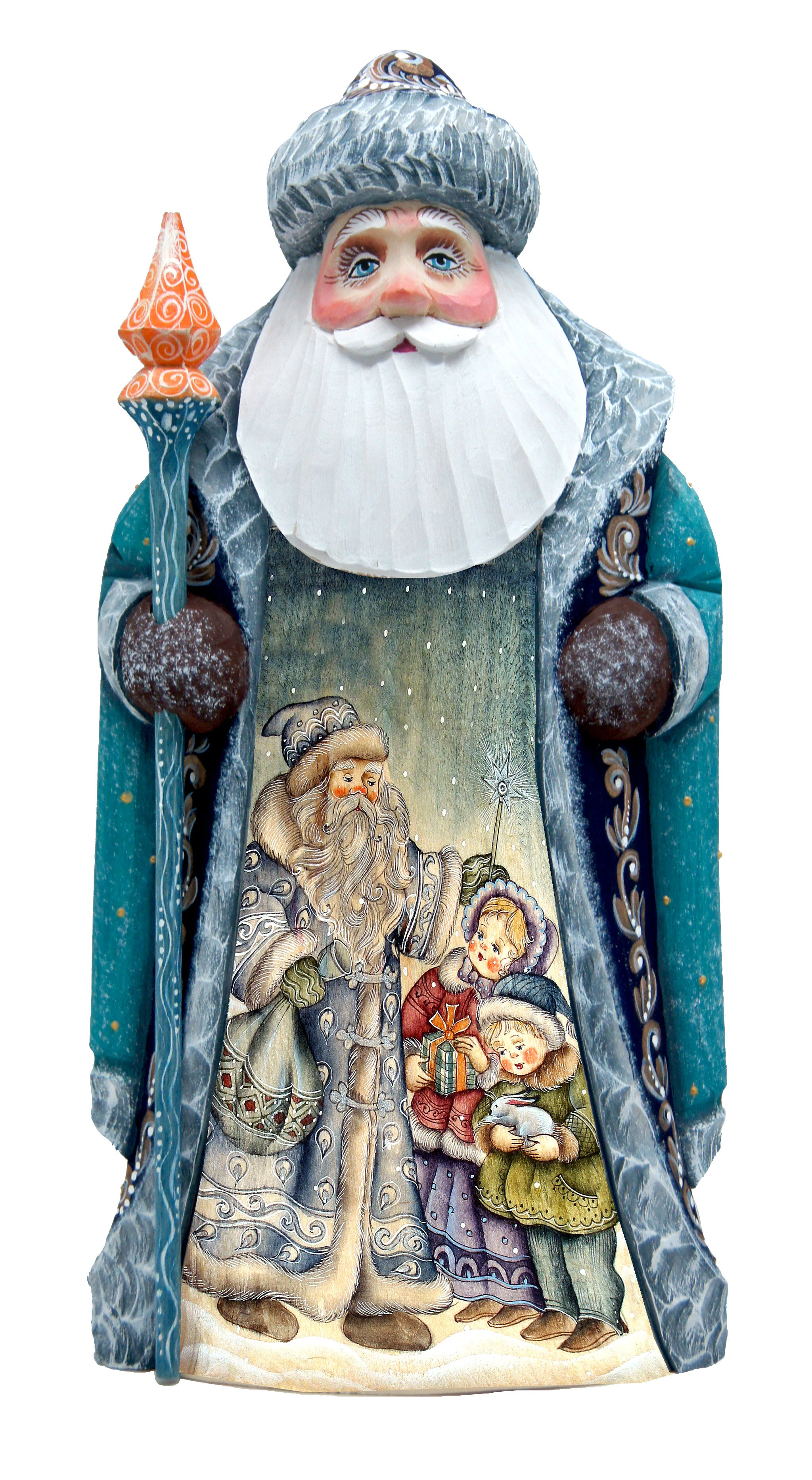The Holiday Aisle® Masterpiece Wood Carved Father Frost Figurine ...