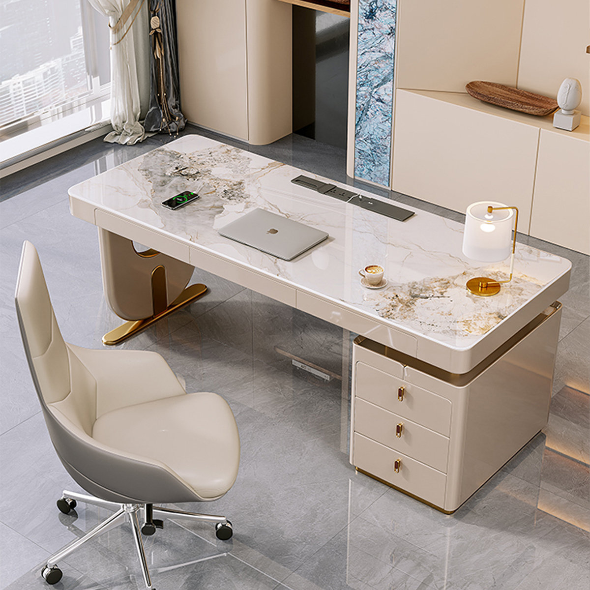 Wardrobe Trendsetter 2 Piece Rectangular Desk Office Sets - Wayfair Canada