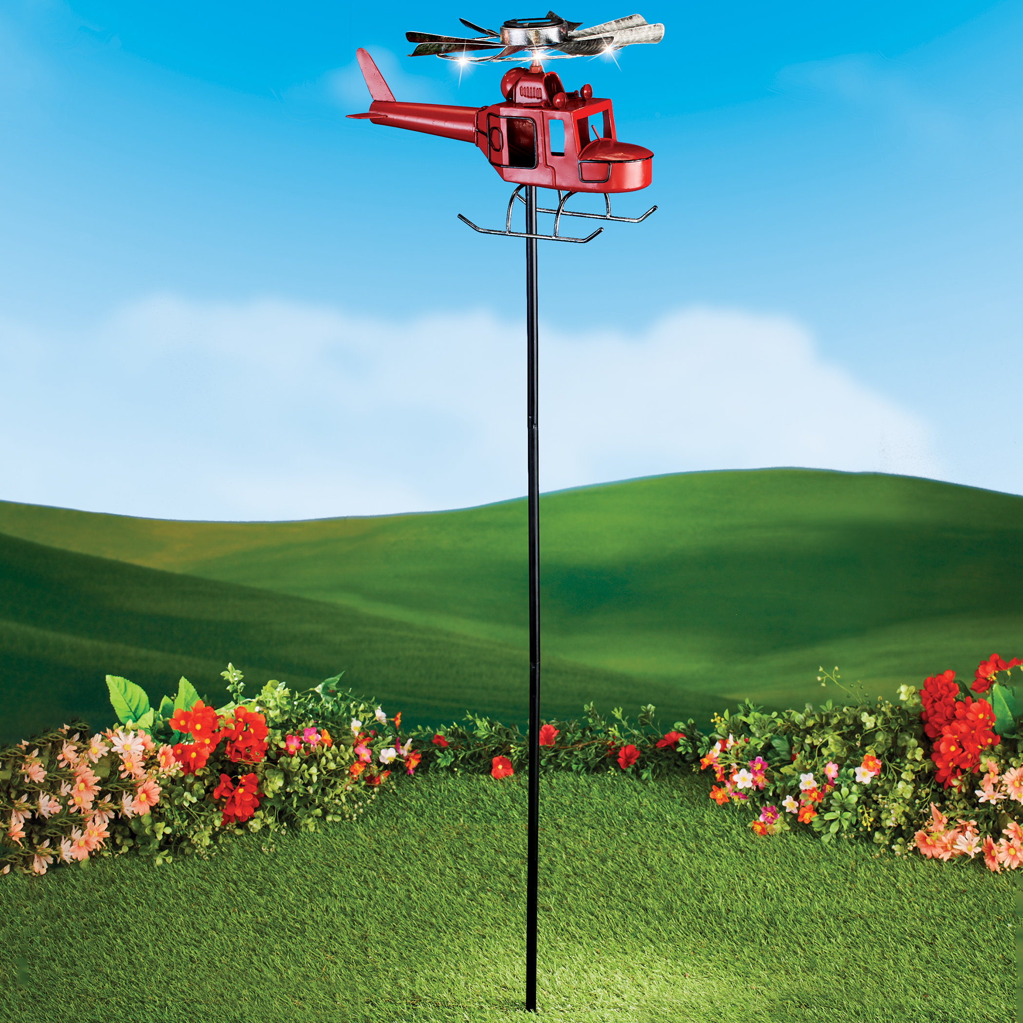 Arlmont & Co. Solar Helicopter Spinner - Wayfair Canada