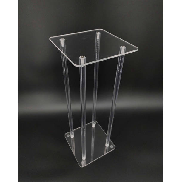 Latitude Run® Kammeron Tall Clear Acrylic Riser Transparent Plexiglass ...