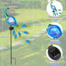 Arlmont & Co. Hunayda Peacock Garden Solar Lights Outdoor Decor Stake ...